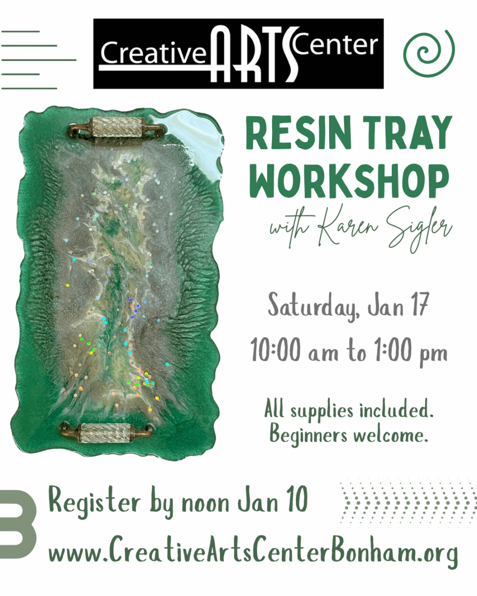 Resin Tray Workshop - Creative Arts Center